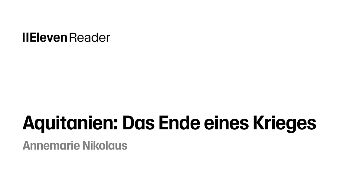 Aquitanien: Das Ende eines Krieges Audiobook by Annemarie Nikolaus ...