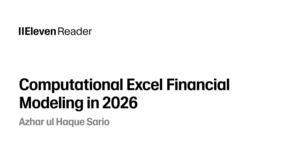 Computational Excel Financial Modeling in 2026 Audiobook by Azhar ul ...