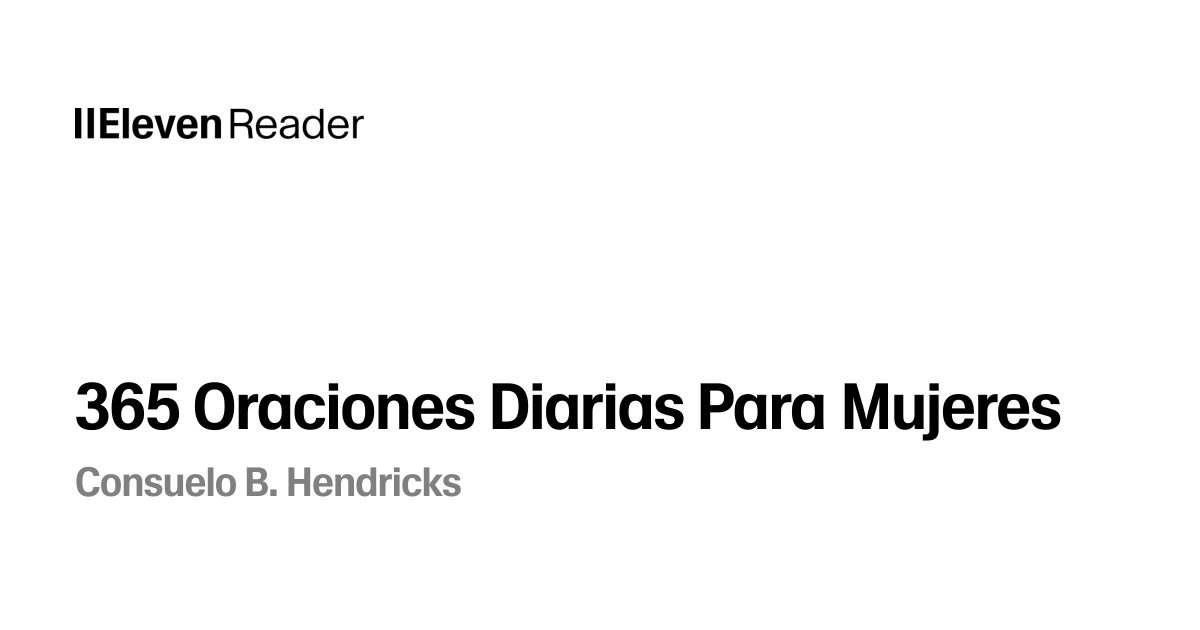365 Oraciones Diarias Para Mujeres Audiobook by Consuelo B. Hendricks ...