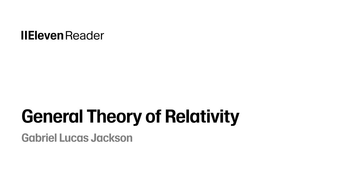 General Theory of Relativity Audiobook by Gabriel Lucas Jackson ...