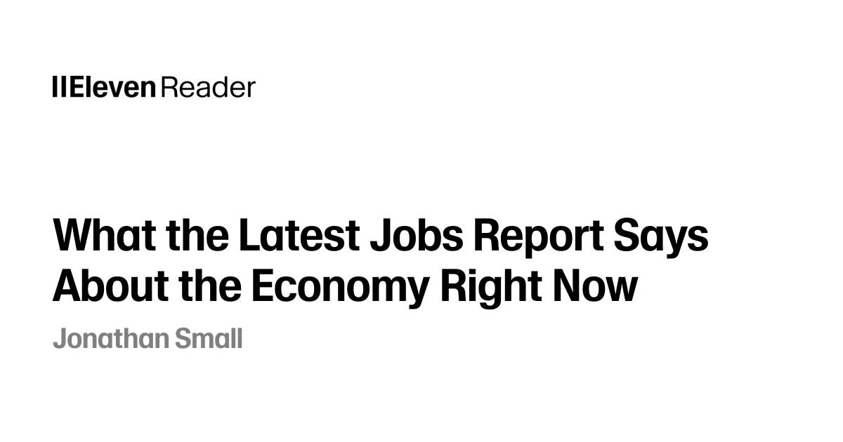 What the Latest Jobs Report Says About the Economy Right Now Audiobook ...