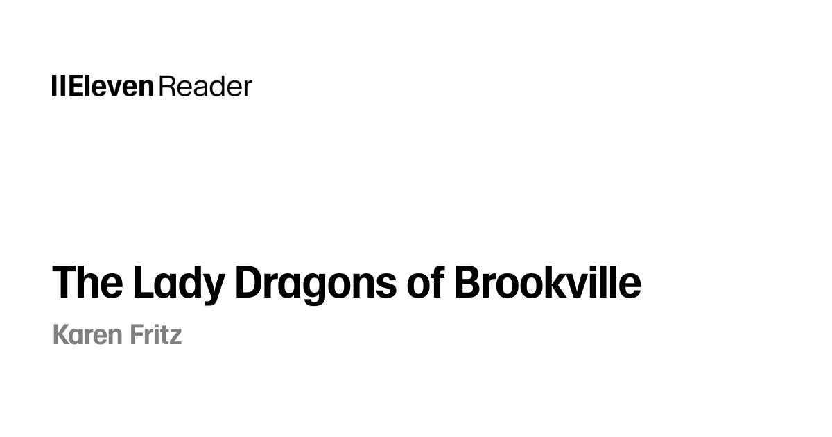 The Lady Dragons of Brookville Audiobook by Karen Fritz - ElevenReader